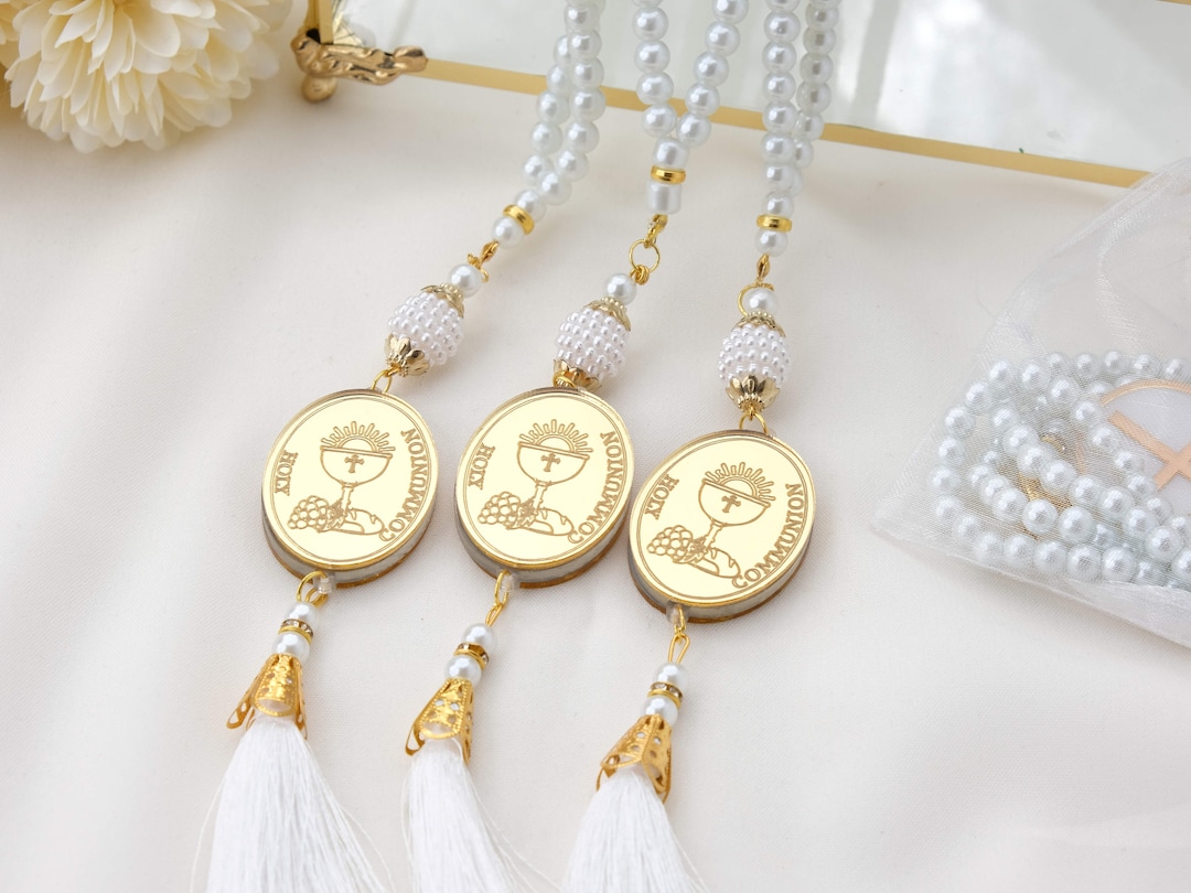 Personalized First Communion Favors, Holy Communion Favors Rosary ...