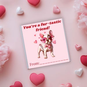 Printable Valentine's Day Cards, Dog Valentine Cards, Classroom ...