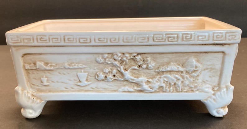 Asian Themed Lefton Planter, Bowl, Elephant Head Handles on the Sides ...