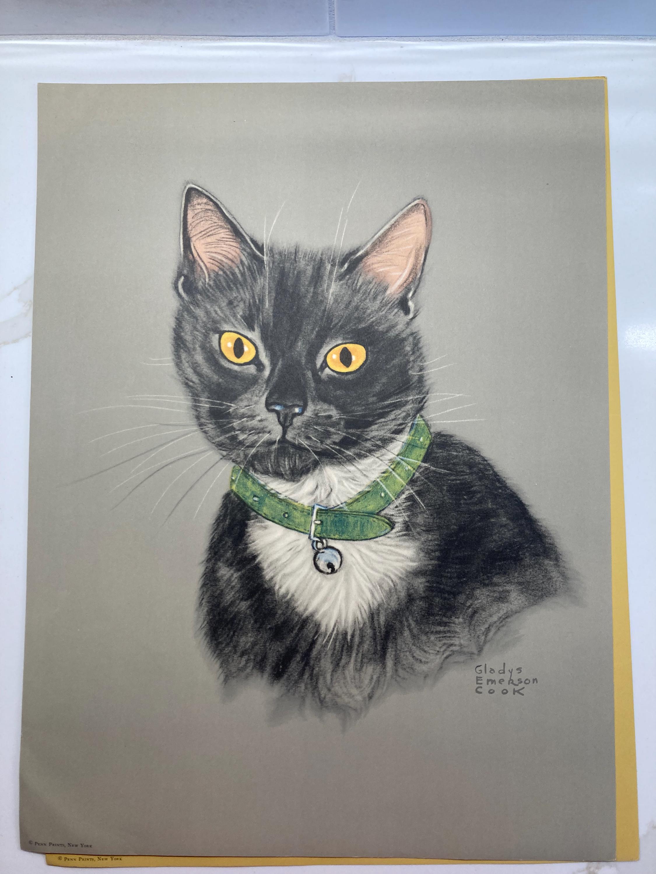 Cats and Kittens Vintage 8 Print Portfolio, Gladys Emerson Cook 1899 ...