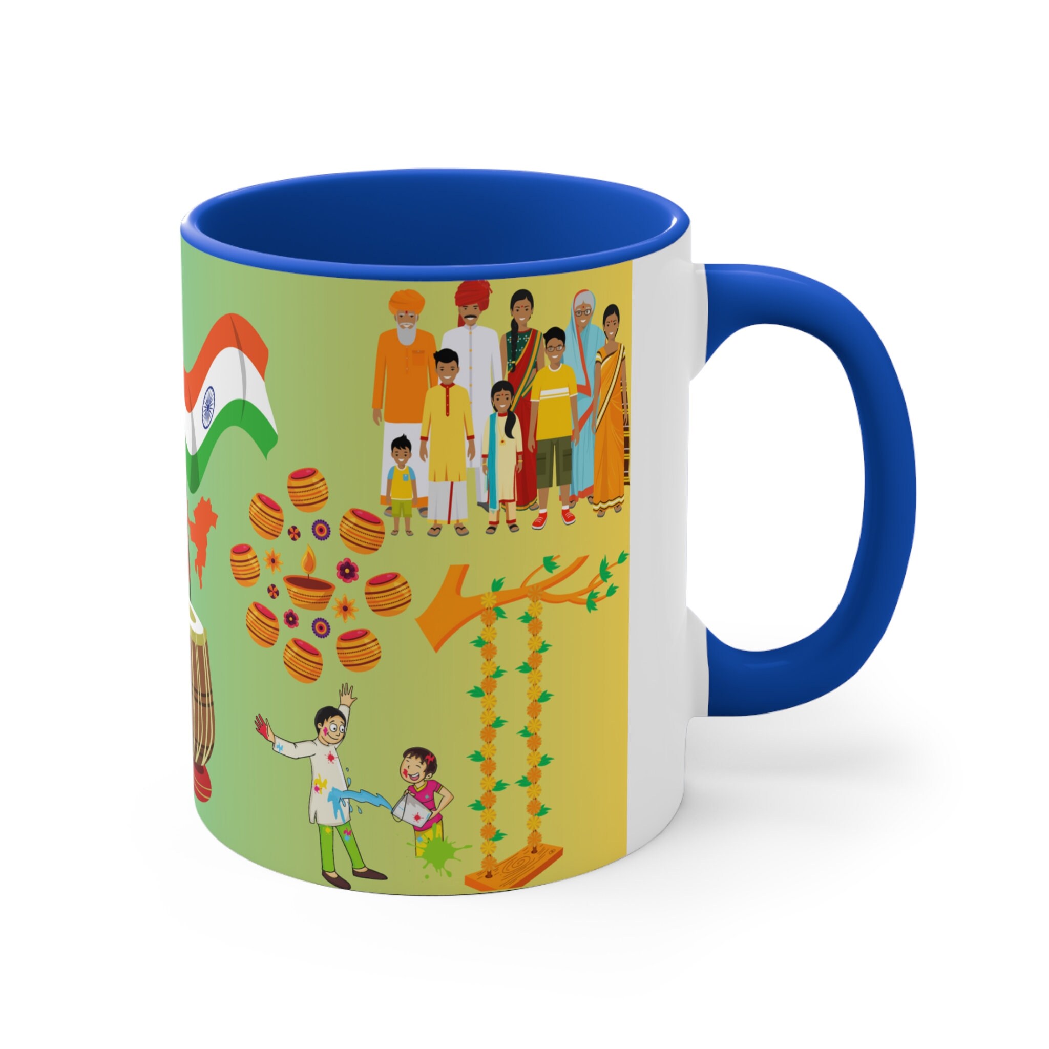 India Independence Day Accent Mug, Tradition of India, Indian Flag ...