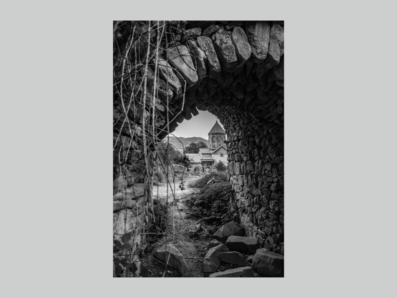 Arch and Church. Christian Church. Church Wall Art. Monastery Digital ...