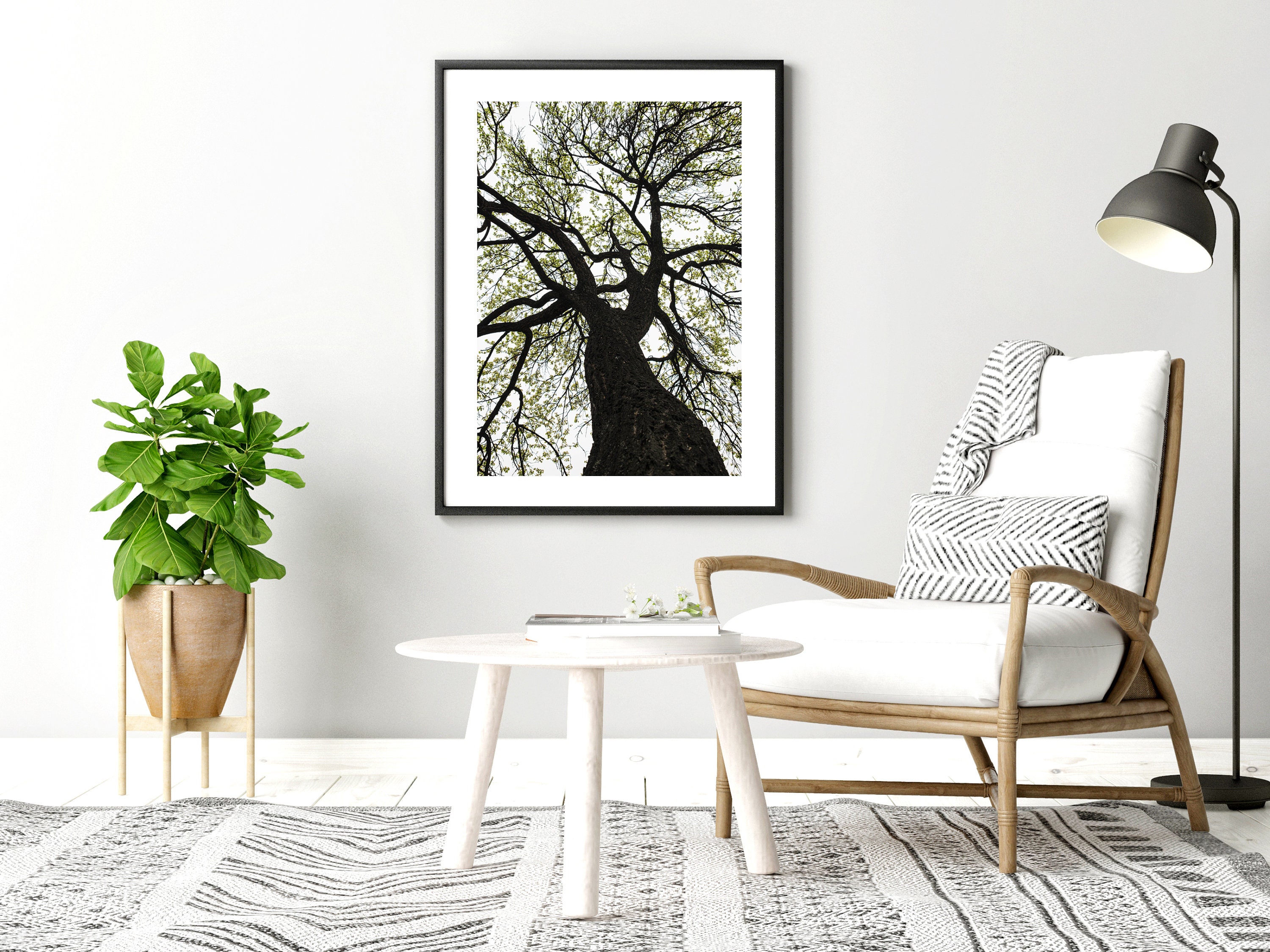 Big Tree. Green Leaves. Nature Print. Landscape Wallpaper. Big Tree ...