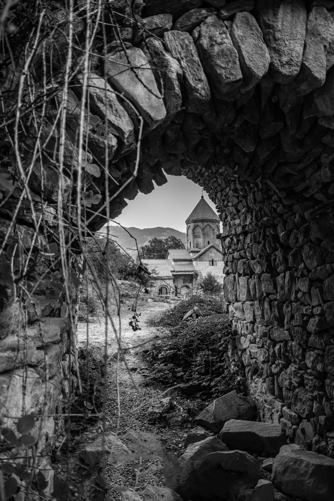 Arch and Church. Christian Church. Church Wall Art. Monastery Digital ...