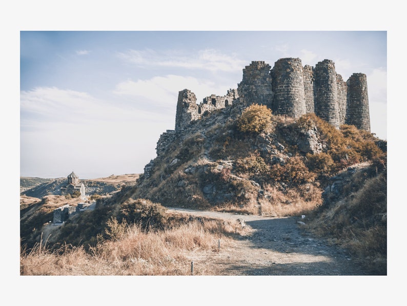 Fortress and Church. Ruins of an Old Castle and Monastery. Fort, Church ...