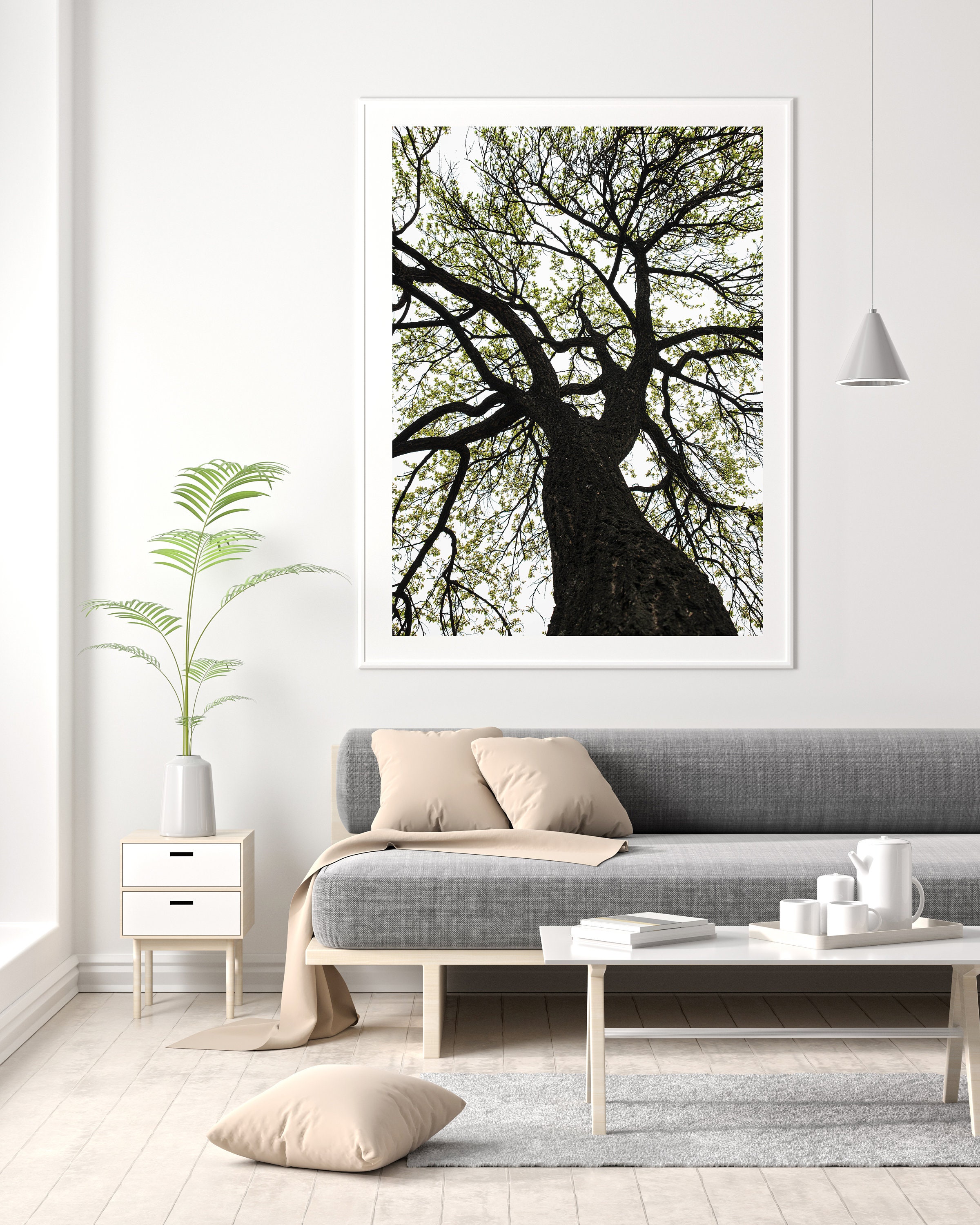 Big Tree. Green Leaves. Nature Print. Landscape Wallpaper. Big Tree ...