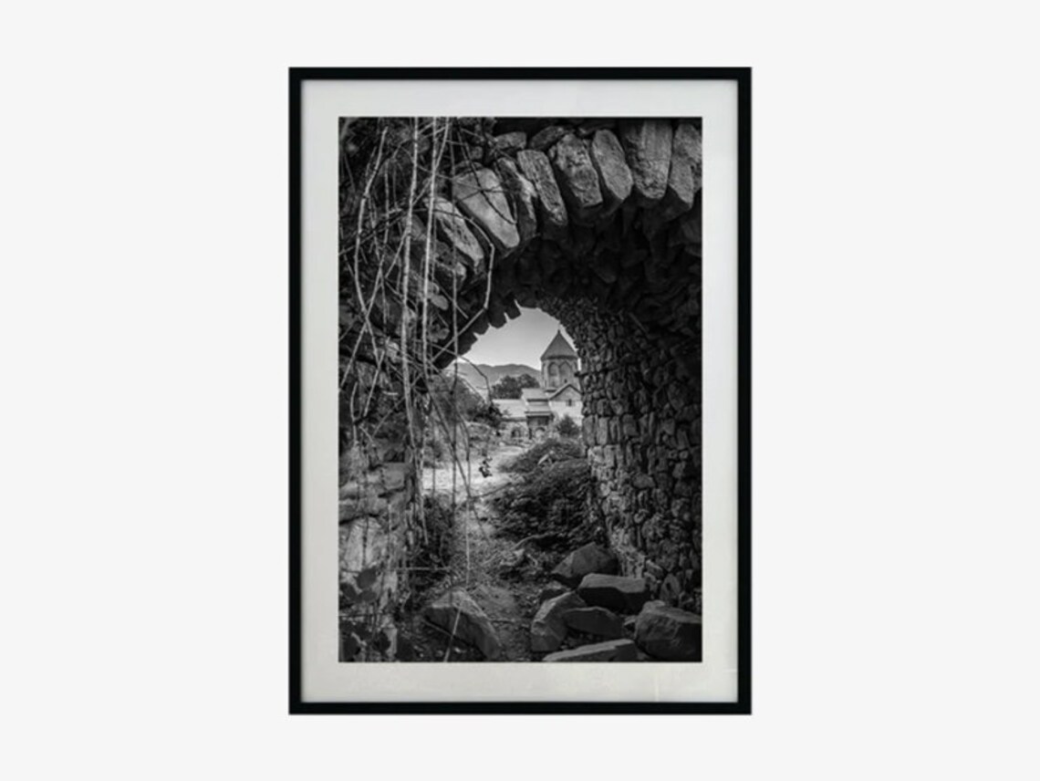 Arch and Church. Christian Church. Church Wall Art. Monastery Digital ...