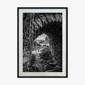 Arch and Church. Christian Church. Church Wall Art. Monastery Digital ...