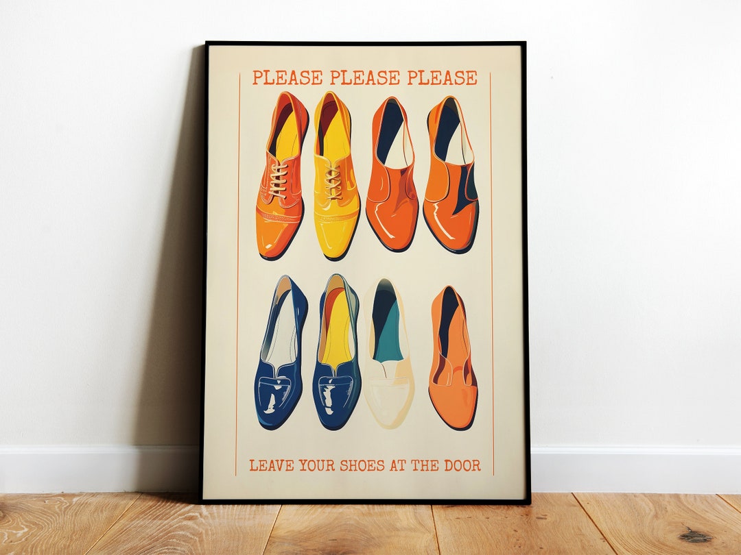 Leave Your Shoes at the Door Printable Wall Art Take off Your Shoes ...