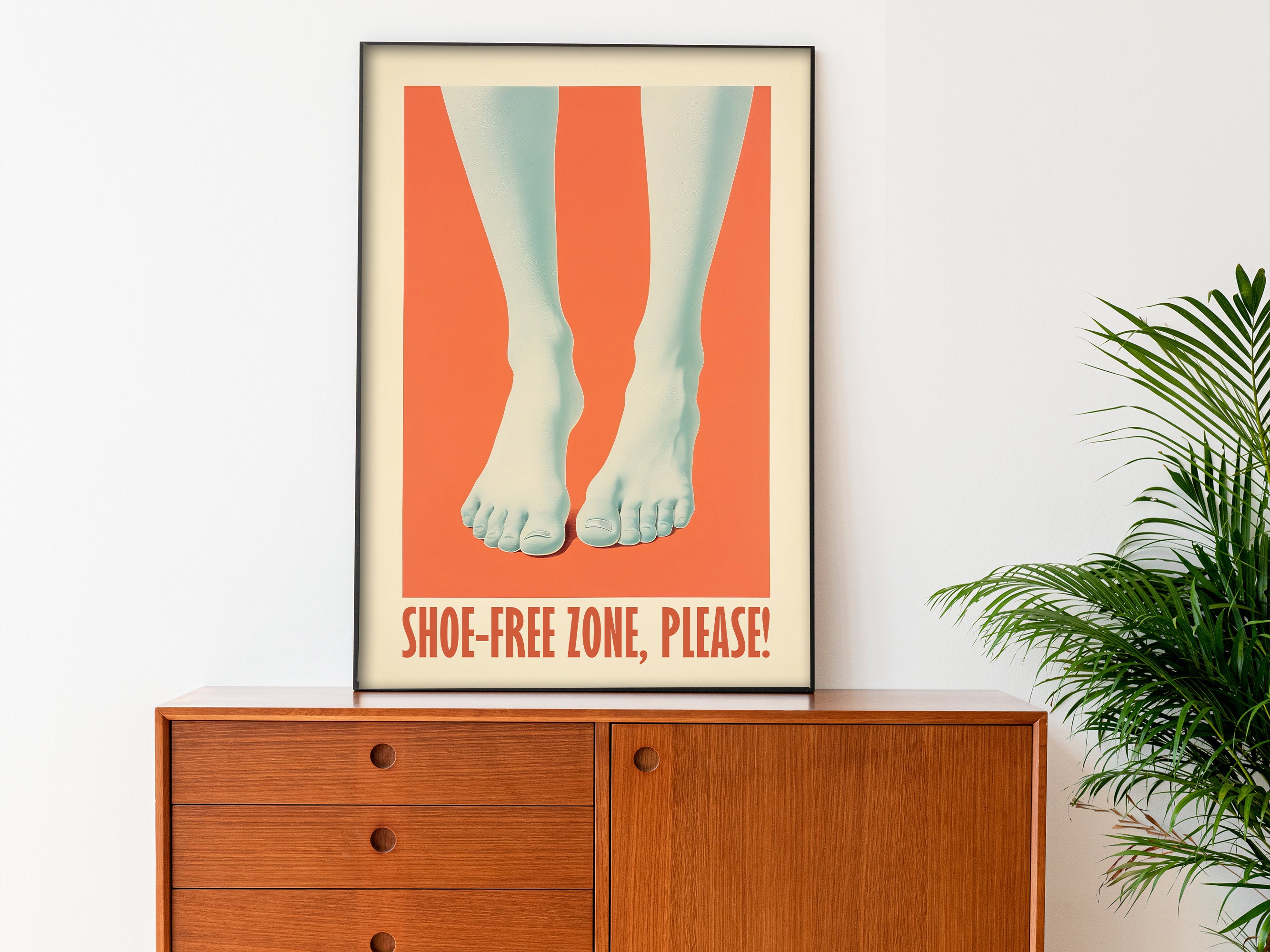 No Shoes Printable No Shoes in House Downloadable Print Entrance Sign ...