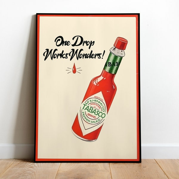 Vintage Hot Sauce Poster - Etsy