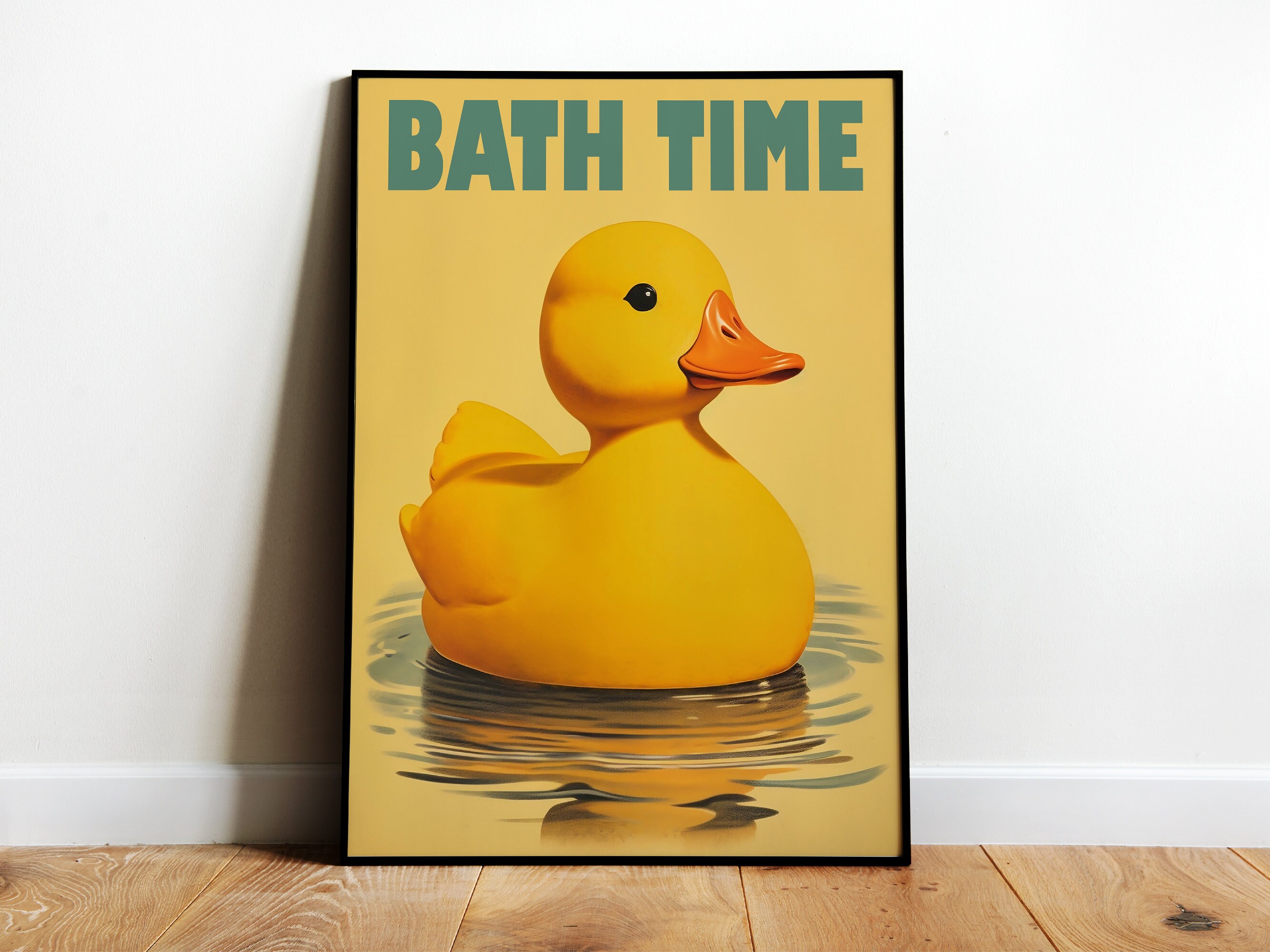 Cute Duck Bathroom Print Yellow Rubber Duck Print Bathroom - Etsy