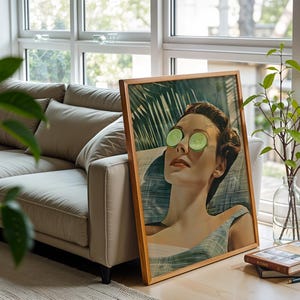 Spa Art Print Beauty Salon Wall Art Printable Retro Posters Digital ...