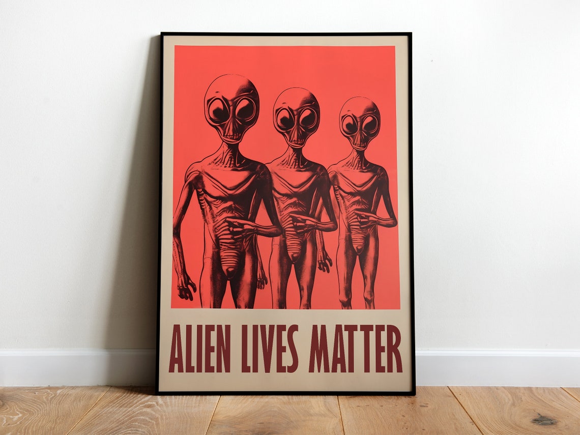 Alien Art Print Alien Poster Sci Fi Print 50s Posters Alien Art Print ...