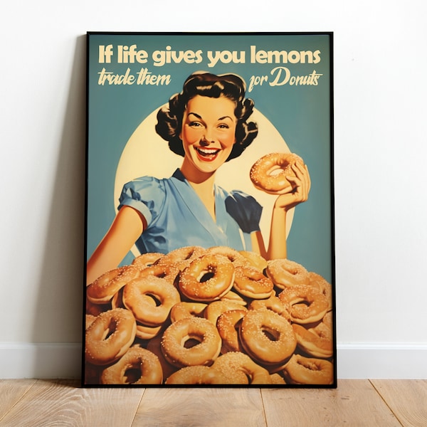 50s Style Posters - Etsy