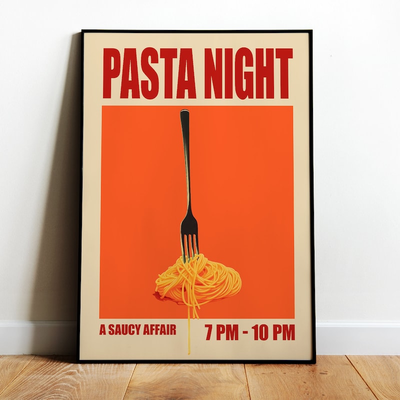 Pasta Poster - Etsy