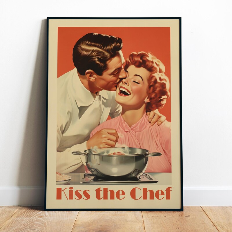 Retro Kitchen Poster - Etsy