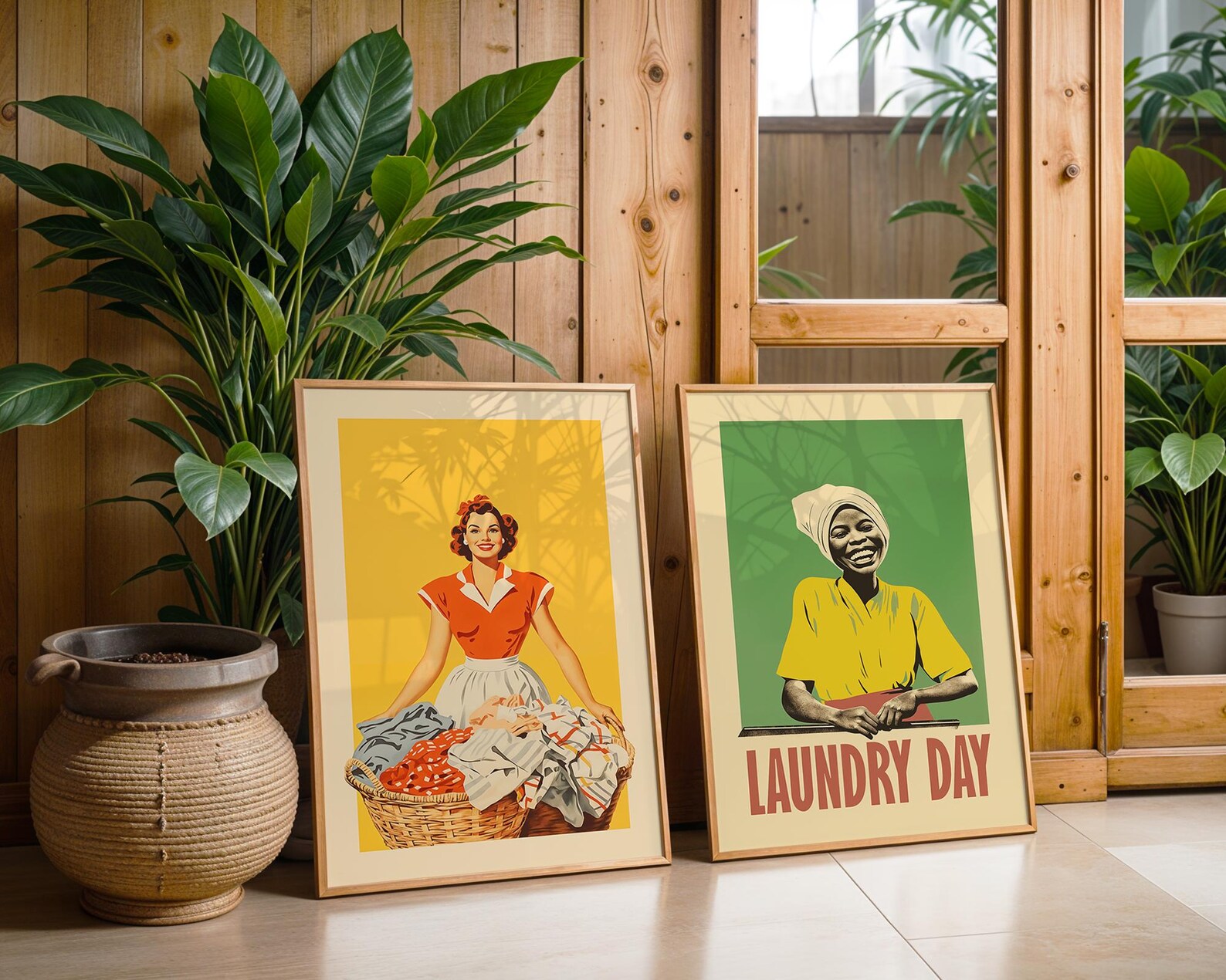 Laundry Room Wall Art Printable Laundry Art Retro Funny Housewife Print ...