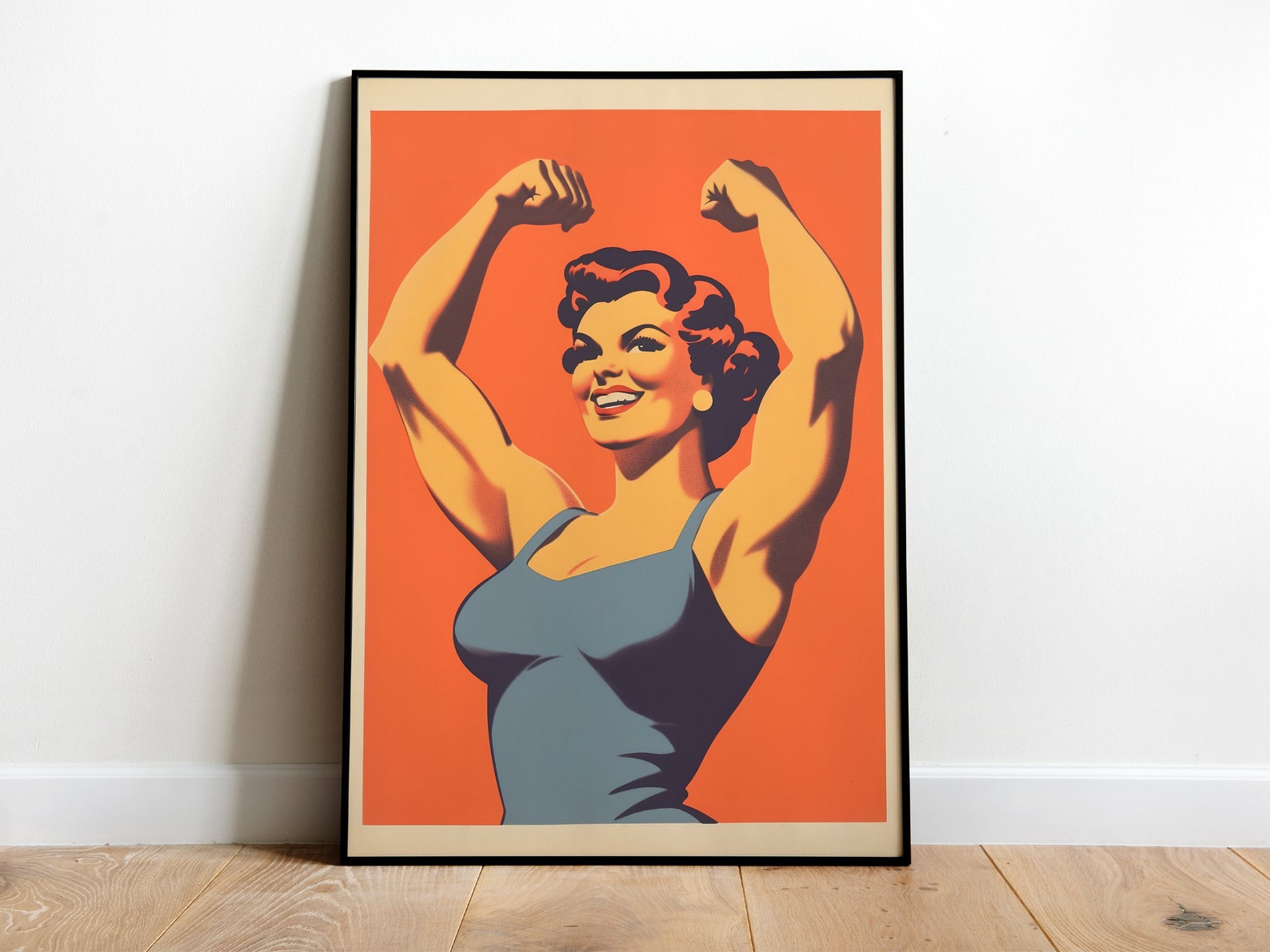 Retro Gym Poster Gym Art Print Gym Wall Art Download Female Gym Print ...