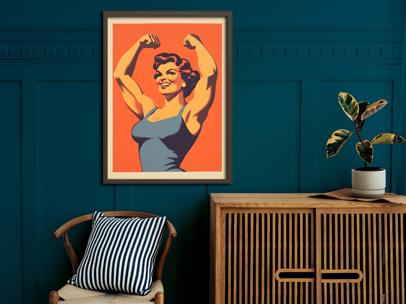 Retro Gym Poster Gym Art Print Gym Wall Art Download Female Gym Print ...