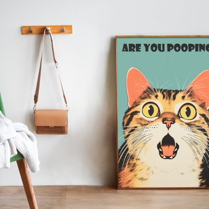 Are You Pooping Poster Printable Art for Toilet Digital Prints Funny ...