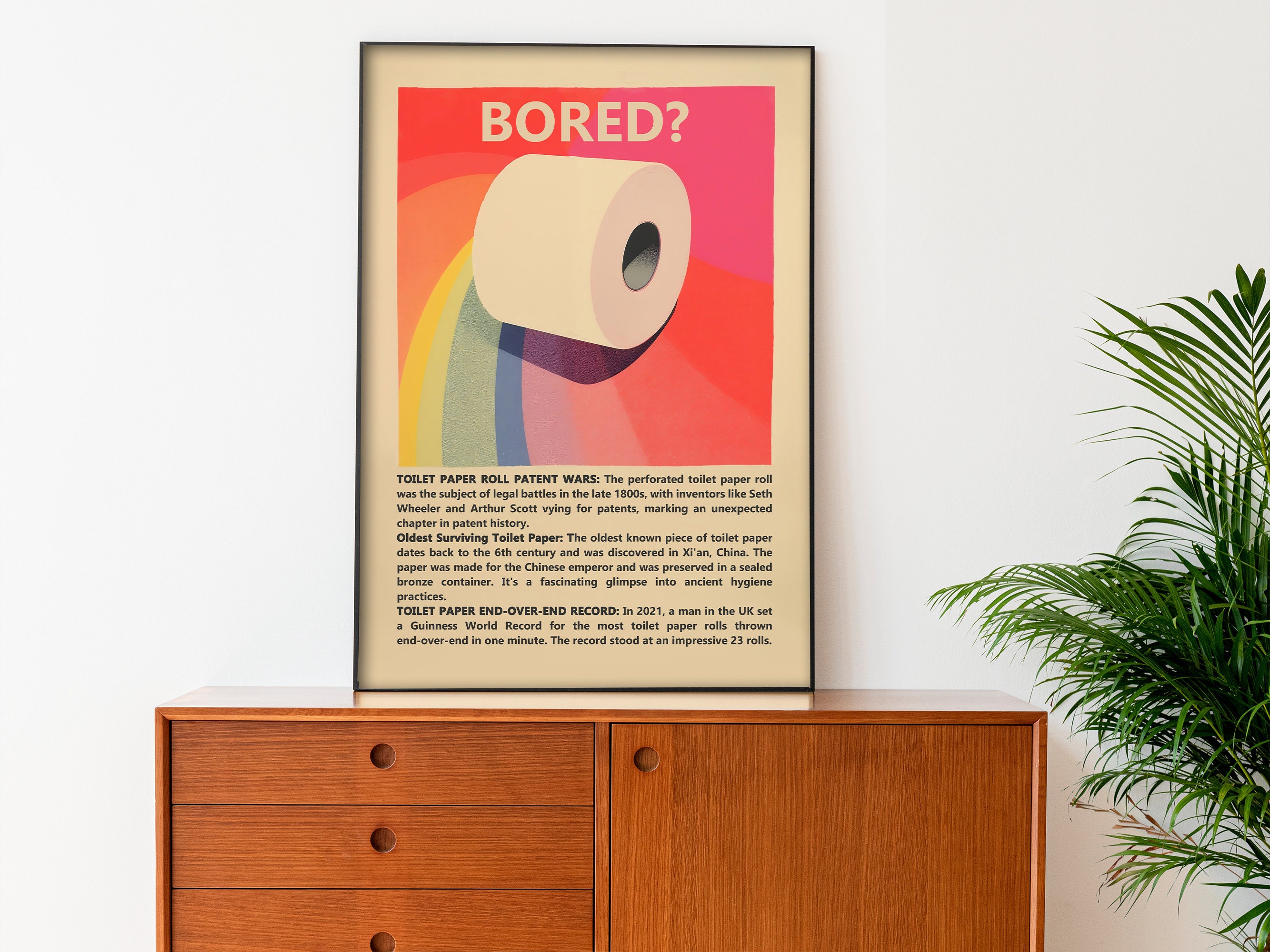 Bathroom Wall Art Retro Toilet Art Print Funny Bathroom Prints ...