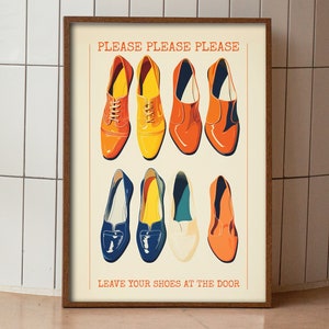 Leave Your Shoes at the Door Printable Wall Art Take off Your Shoes ...