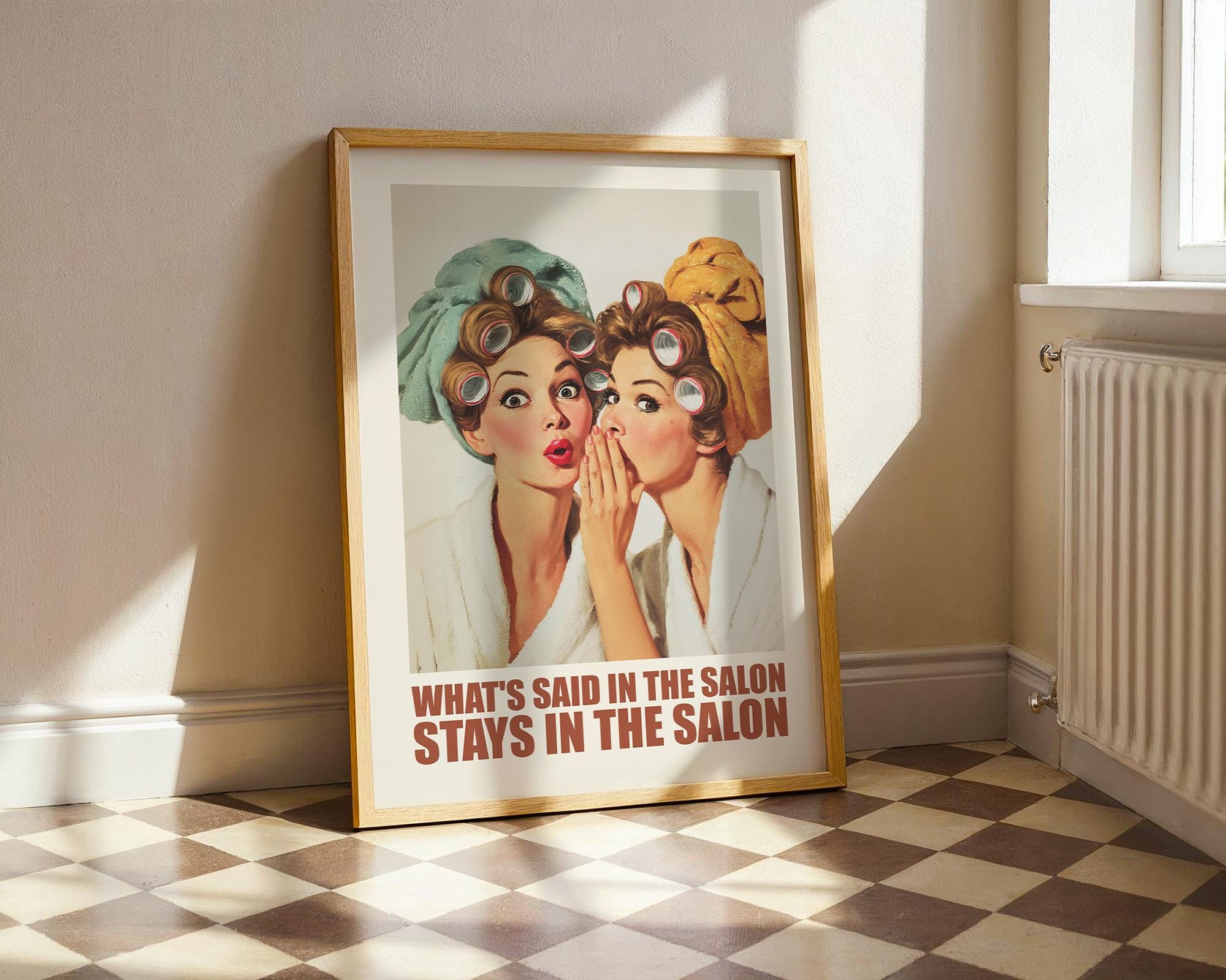 What’s Said in the Salon Stays in the Salon Print – Retro Beauty Salon ...