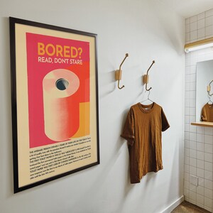Bathroom Wall Art Retro Toilet Art Prints Funny Bathroom Prints ...
