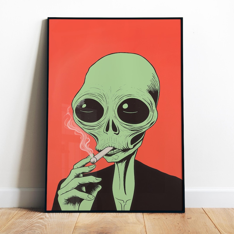 Alien Wall Art - Etsy