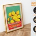 Retro Funny Poster Lemon Printable Lemon Print Digital Download Kitchen ...