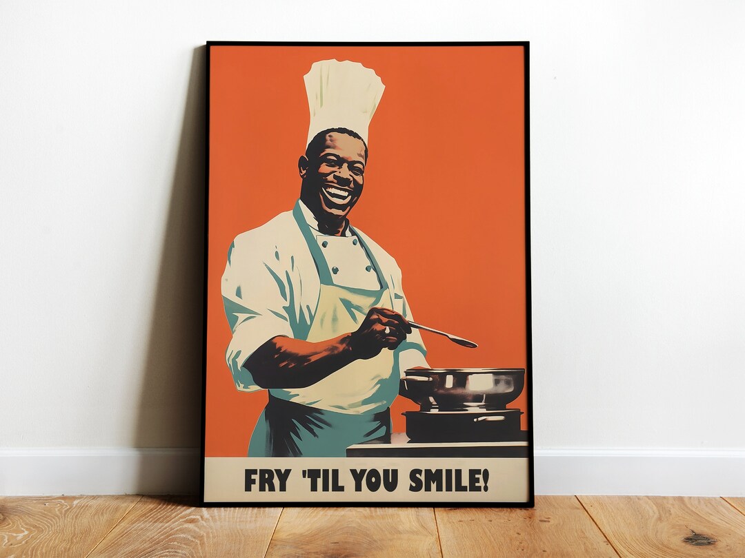 Retro Kitchen Print Funny Poster Kitchen Wall Art for Man - Etsy