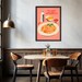 Retro Food Print Spaghetti Wall Print Retro Kitchen Wall Decor Digital ...