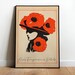 Poppy Printable Vintage Poppies Art Print Retro Print - Etsy