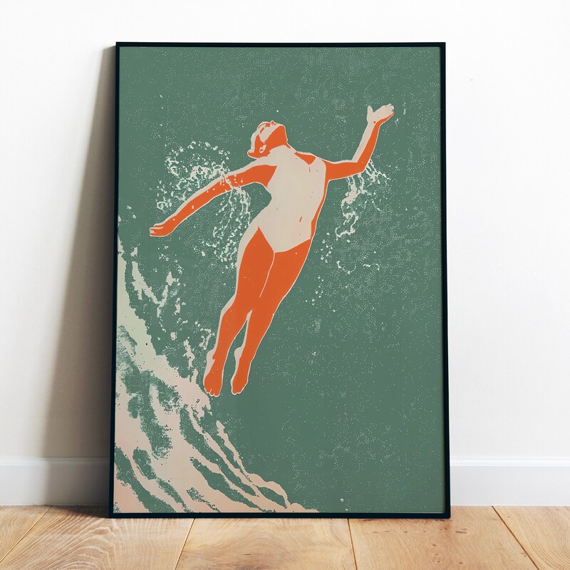 Swimming Art - Etsy