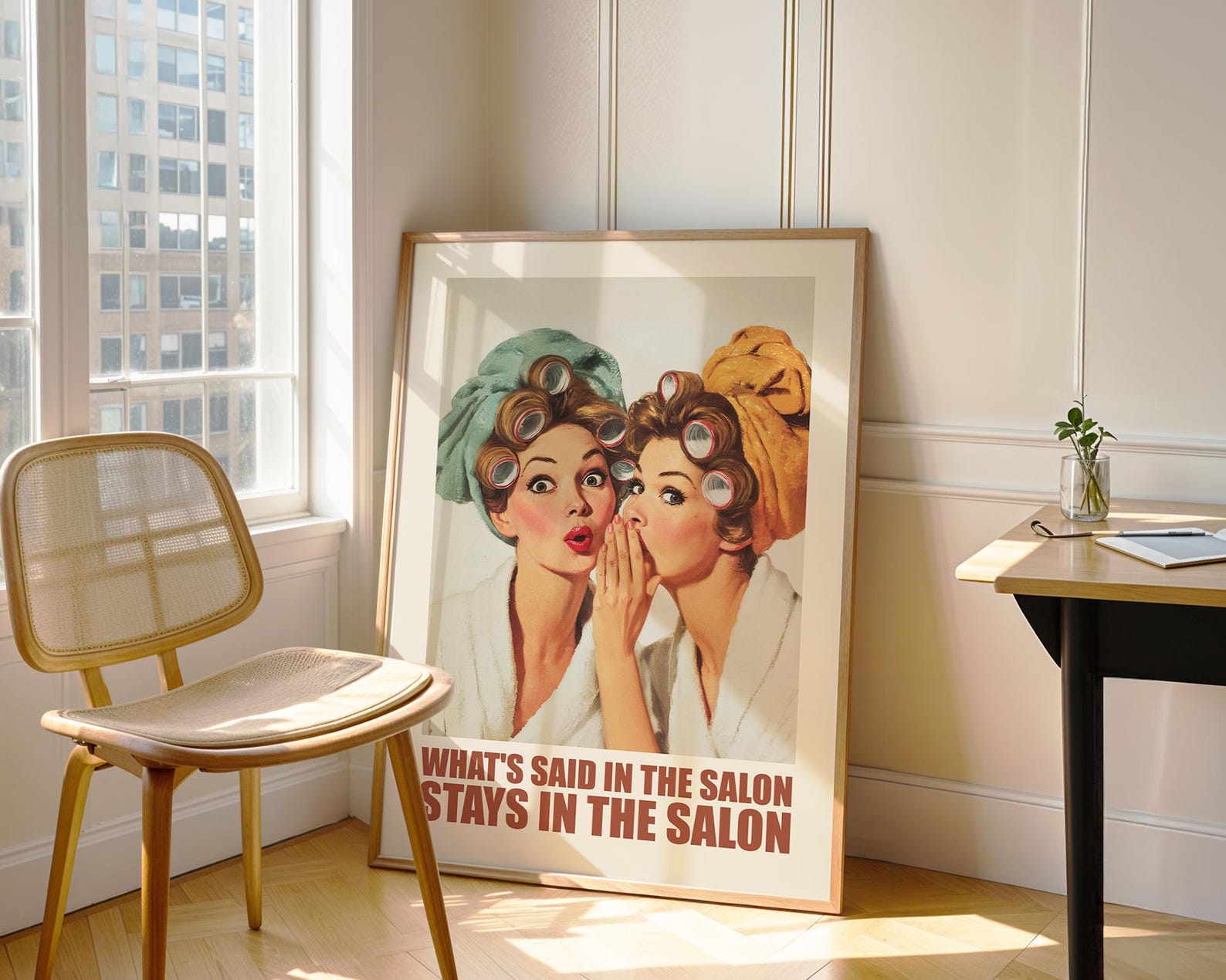 What’s Said in the Salon Stays in the Salon Print – Retro Beauty Salon ...