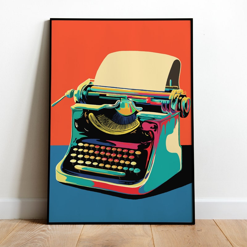 Typewriter Art Print - Etsy