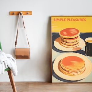 Pancakes Wall Art Breakfast Print Simple Pleasures Digital Print ...