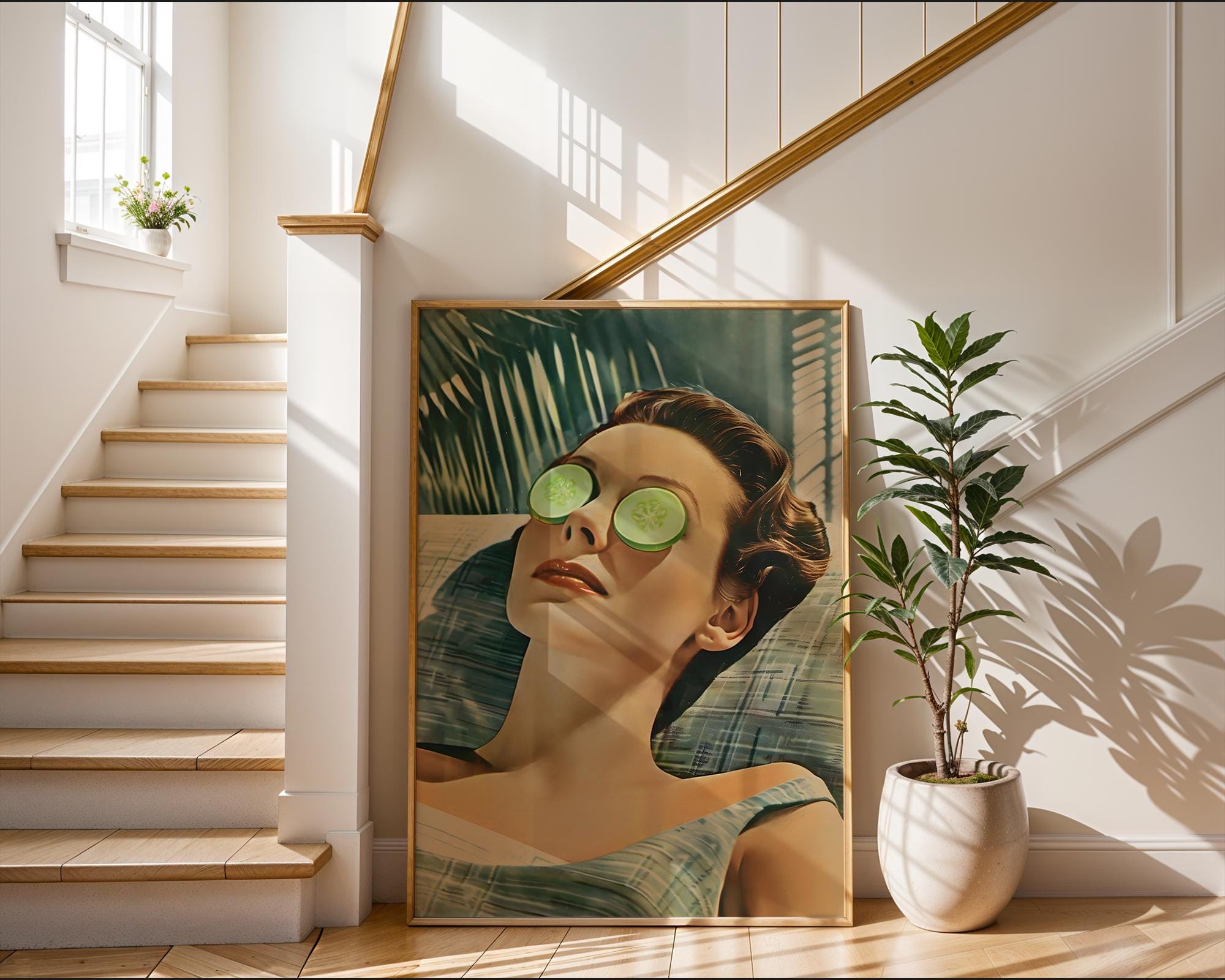 Spa Art Print Beauty Salon Wall Art Printable Retro Posters Digital ...