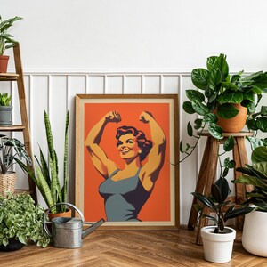 Retro Gym Poster Gym Art Print Gym Wall Art Download Retro - Etsy