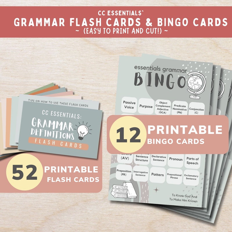 Grammar Template - Etsy