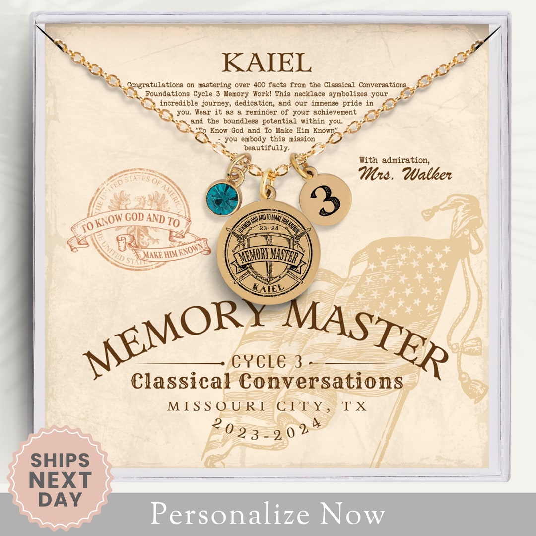 Personalized Cycle 3 Memory Master Necklace Gift for CC Cycle 3 Memory ...