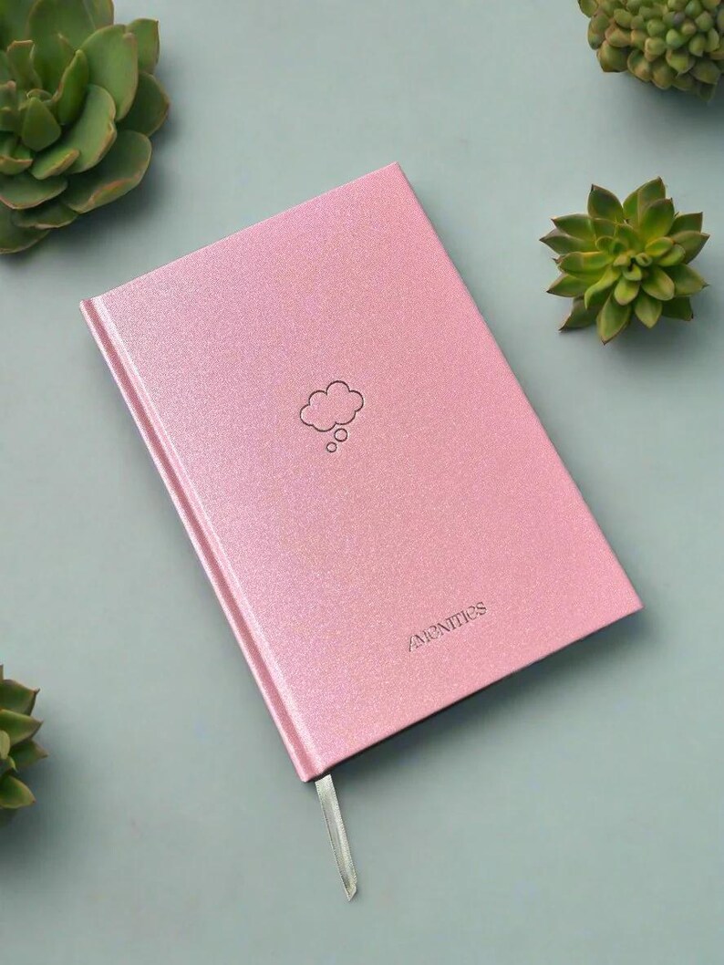 Shimmery Notebook With Simple Cute Thought Bubble - Etsy