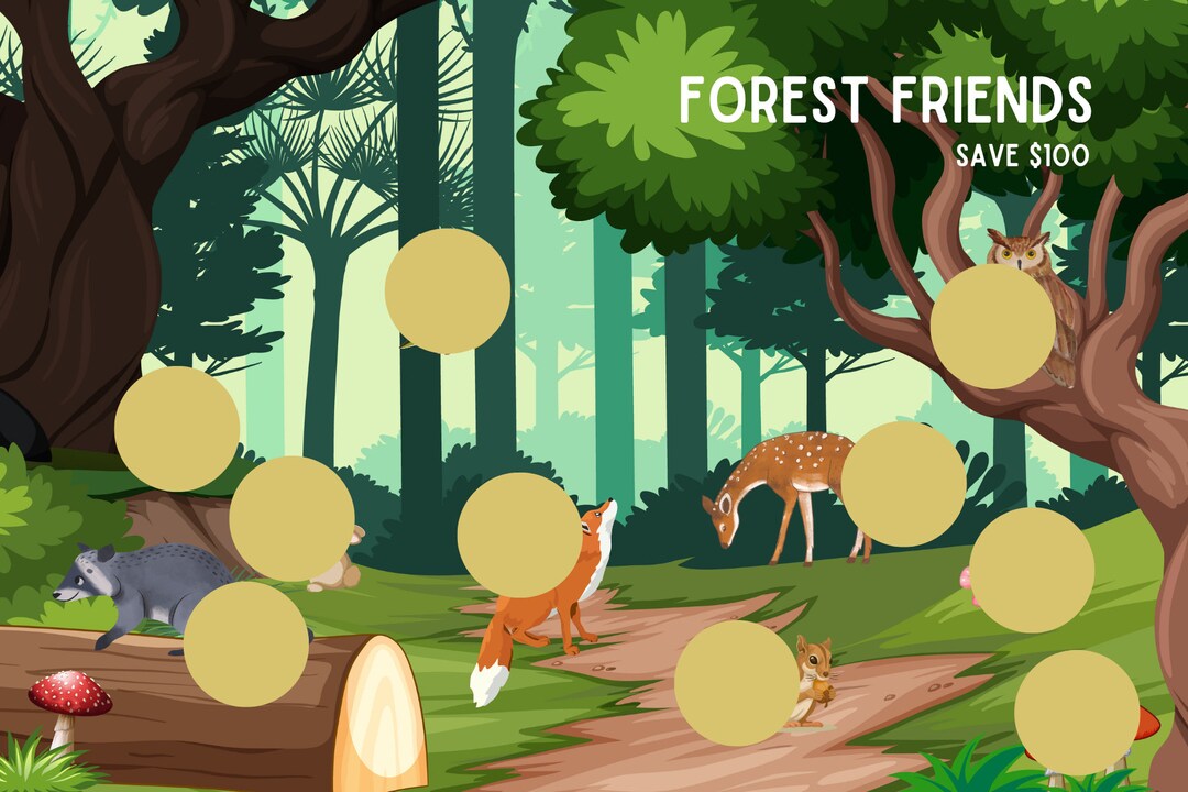 Forest Friends Scratch Off - Etsy