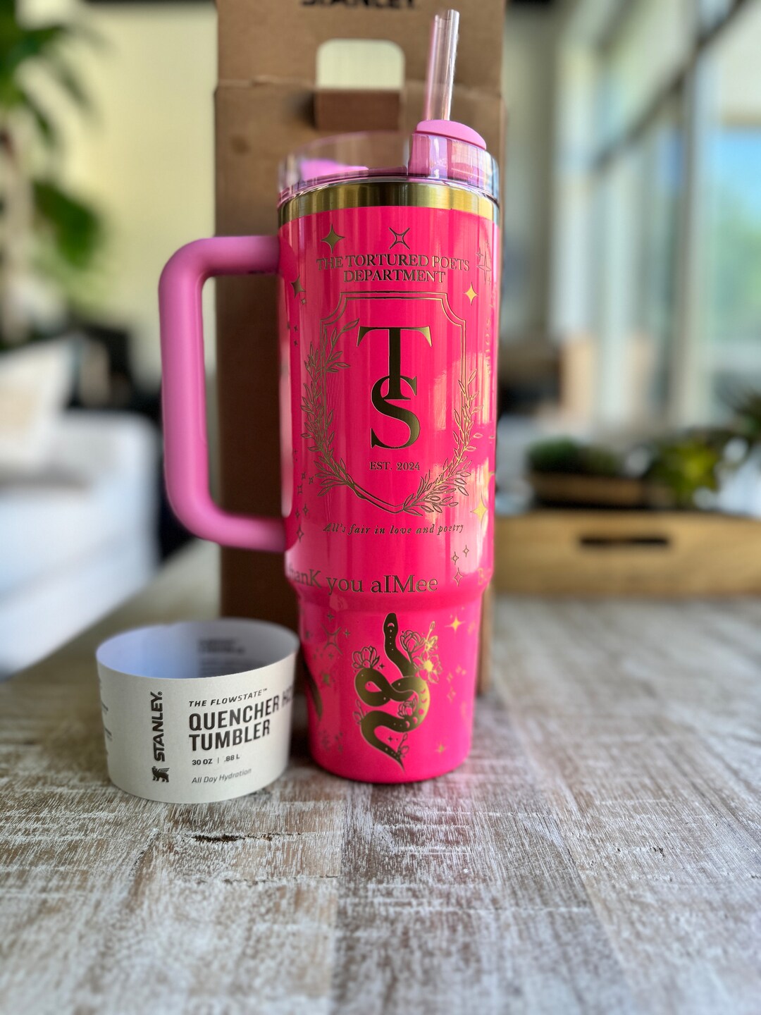 TS TTPD 30 Oz Pink Parade Stanley Limited Edition - Etsy