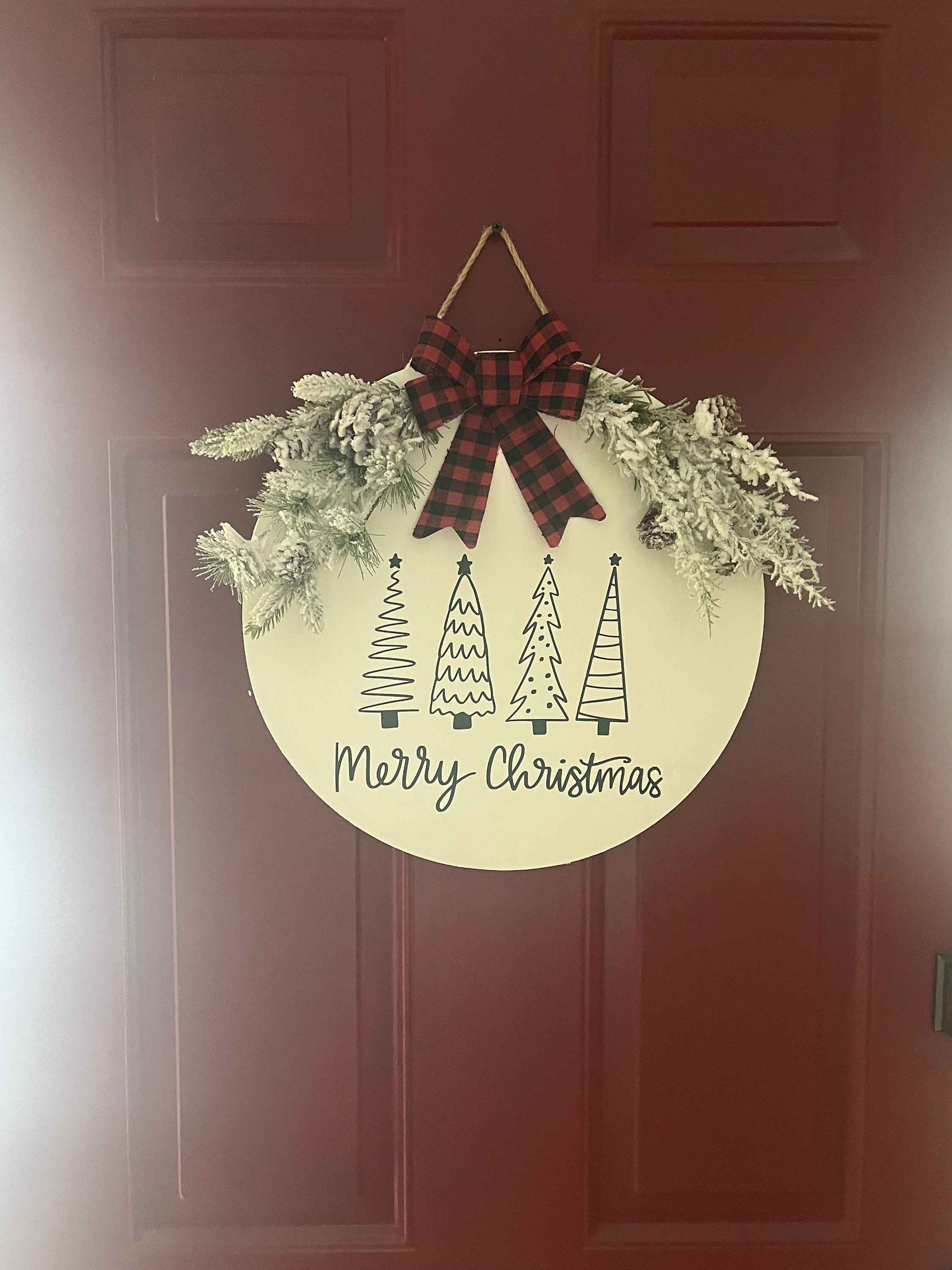 Christmas Door Sign - Etsy