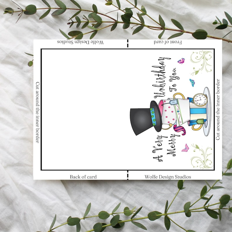 Have a Very Merry Unbirthday, Alice and Wonderland Themed Mad Hatter ...