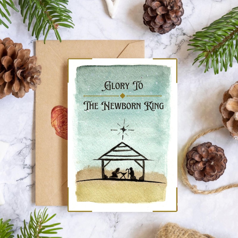 Religious Christmas Cards - Etsy