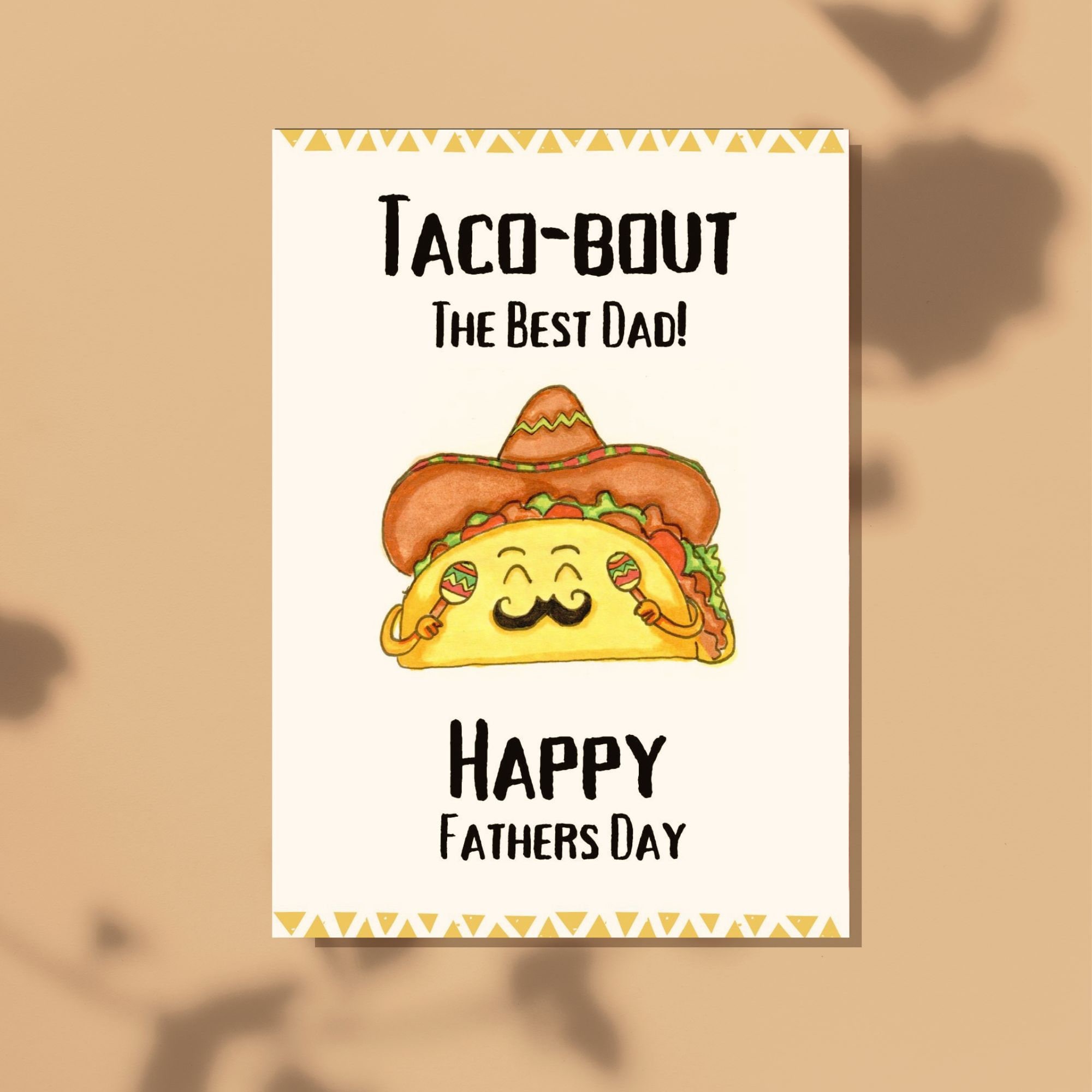 Printable Funny Fathers Day Card / Taco Pun for Dad or Grandpa / Taco ...