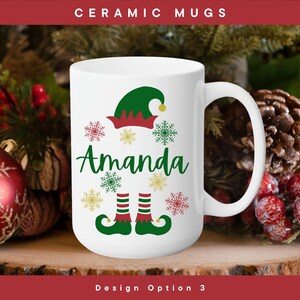 Personalized Elf Mug, Custom Christmas Mug, Holiday Gift Mug, Secret ...